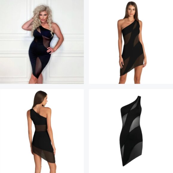 Dresses | Curve Mini Dress By Ow Collection In Black | Poshmark